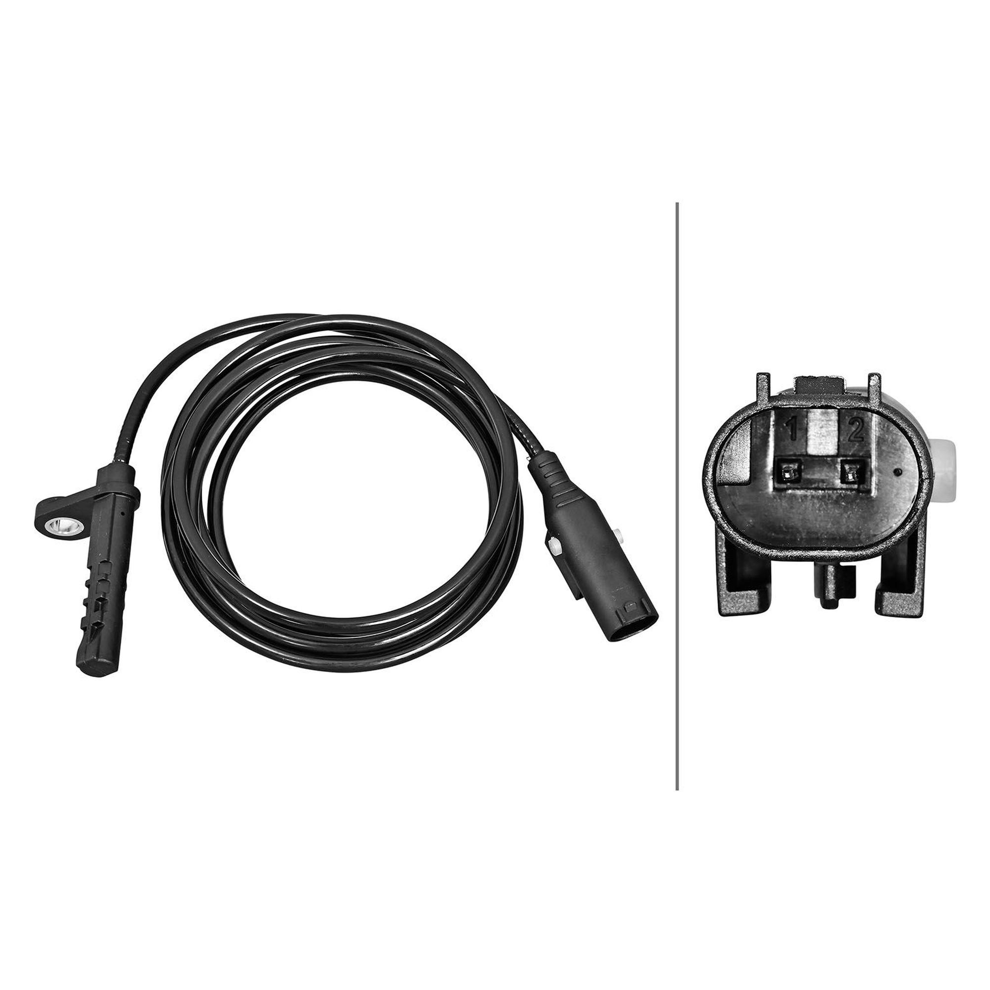 Hella ABS Wheel Speed Sensor Rear Axle Right fits Mercedes-Benz ...